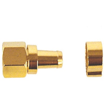 FP5K-P 4K8K対応5C用F型(接栓)コネクター(金メッキ仕様) 1個 マックステル 【通販モノタロウ】