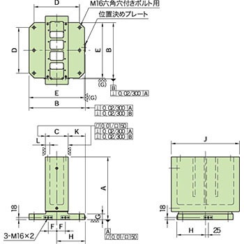 CP6-8250-100W-5 CP6 MC2面ブロック(セルフカット オーバーハングタイプ) 1個 イマオコーポレーション 【通販モノタロウ】