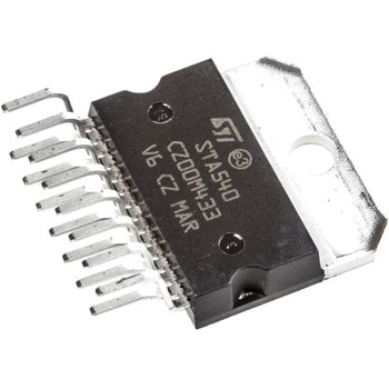 STA540 STMicroelectronics オーディオパワーアンプ IC AB級， 15-Pin MULTIWATT V 1個 STMicro 【通販モノタロウ】