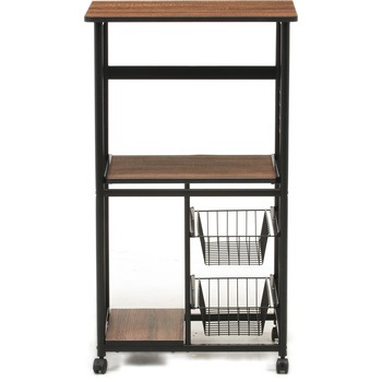 レンジワゴン FBC-9812 BK/BR 不二貿易 食器棚・ キッチン収納 【通販モノタロウ】 14638