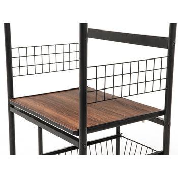 レンジワゴン FBC-9812 BK/BR 不二貿易 食器棚・ キッチン収納 【通販モノタロウ】 14638