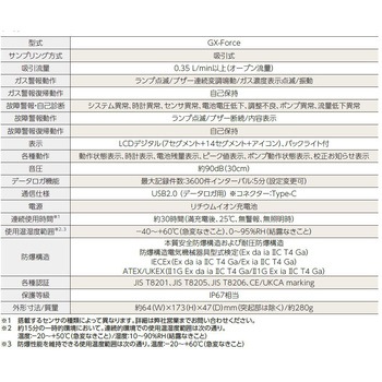 携帯型マルチガス検知器GX-Force 理研計器 【通販モノタロウ】