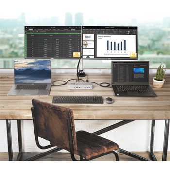 129N-USBC-KVM-DOCK ドッキングステーション/USB-C/KVM機能/デュアルモニター/4K60Hz DP/5x USBハブ ...