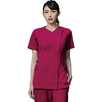 981-45 レディススクラブジャケット半袖 981 1着 KAZEN 【通販モノタロウ】