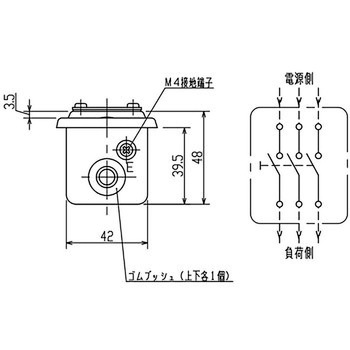 DKFD233 動力用押釦開閉器 DKFD 大日製作所 埋込形 極数3 - 【通販モノタロウ】