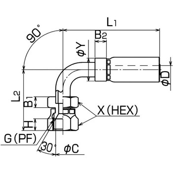 ホース継手 スウェイジタイプ(N3130・3130・3000・3700用) ニッタ 高圧用その他継手 【通販モノタロウ】