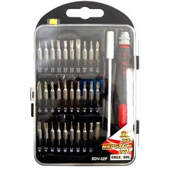 SDV-32P 精密ドライバーセット 1セット(32点) GREAT TOOL 【通販モノタロウ】