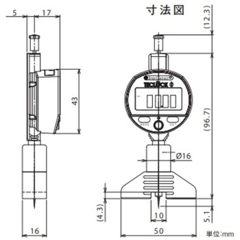 SSD-2520M Bluetooth デジタルデプスゲージ SSD-2520M 1台 テクロック 【通販モノタロウ】