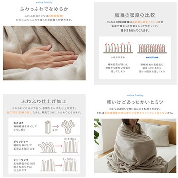 mofua プレミアムマイクロファイバー 毛布 ダブル QUADS(クワッズ) 掛け布団 【通販モノタロウ】
