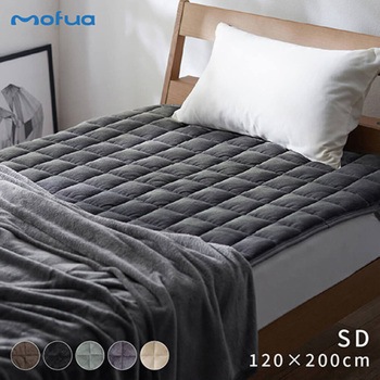mofua プレミアムマイクロファイバー 裏表兼用中綿増量敷きパッド SD QUADS(クワッズ) ベッド・寝具アクセサリ 【通販モノタロウ】