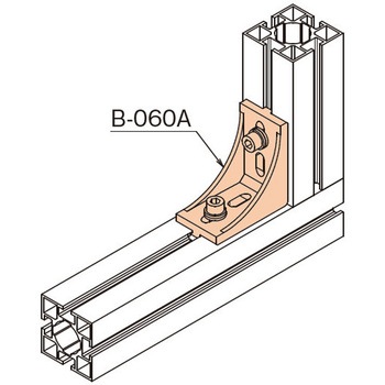 BA-060A 40スクエア用ブラケット 1セット TMEHジャパン 【通販モノタロウ】