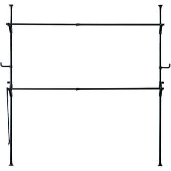 WJM-2(BK) つっぱり物干し 1個 YAMAZEN(山善) 【通販モノタロウ】