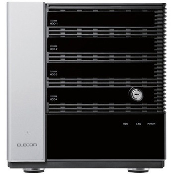 NSB-75S4T4DW65 Windows Storage Server 2016 Workgroup搭載NAS 4Bay Cube型 4TB QuadCore採用 RAID5 0 1 オン ...