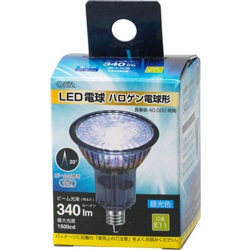 LDR3D-M-E11 9 LED電球 ハロゲン電球形 E11 3W オーム電機 ビームの開き20° - 【通販モノタロウ】