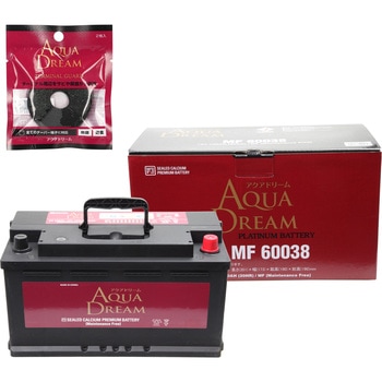 AD-MF60038-TG 欧州車用 PLATINUM CAR BATTERY(ターミナルガード付き) 1個 AQUA DREAM(アクア ...