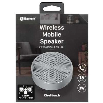 アルミニウム製Bluetoothワイヤレススピーカー OWLTECH(オウルテック) Bluetoothスピーカー 【通販モノタロウ】