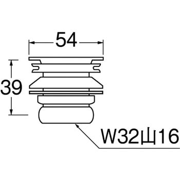 H31-25 丸鉢排水栓 1個 SANEI(旧:三栄水栓製作所) 【通販モノタロウ】
