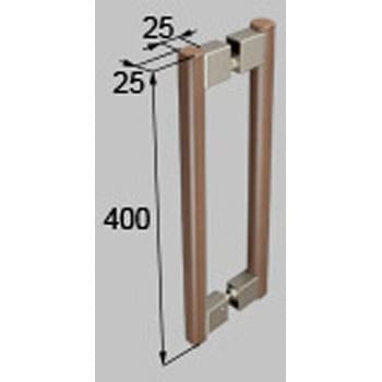 BD-BKSMM-MAFW 両側バーハンドル(シャインニッケル) TOSTEM(LIXIL) 1個 BD-BKSMM-MAFW - 【通販モノタロウ】
