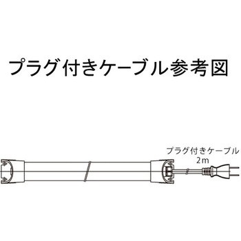 スリム型防水LEDライト・NLT4シリーズ (2mコードプラグ付) 日機 設置式投光器 【通販モノタロウ】