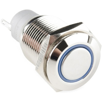 COM-11967 Metal Pushbutton - Momentary 16mm、Blue 1個 SPARKFUN 【通販モノタロウ】
