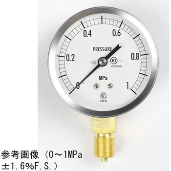 汎用型圧力計(75Φ)立形A枠 GS51-131シリーズ 長野計器 汎用圧力計 【通販モノタロウ】