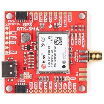 GPS-16481 SparkFun GPS-RTK-SMA Breakout - ZED-F9P Qwiic 1個 SPARKFUN 【通販モノタロウ】