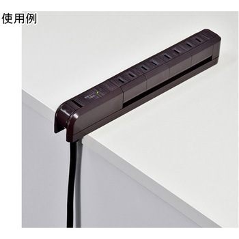 WBS-SL402SB(WD) 耐雷 4個口 2m スリム回転タップ 1セット ELPA 【通販モノタロウ】