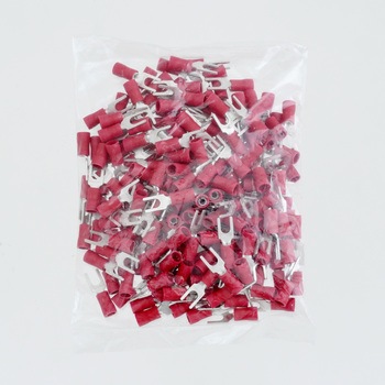 FV1.25-N3A アカ (K) ビニール絶縁付角先開形端子(F形) 1セット(100個) JST(日本圧着端子製造) 【通販モノタロウ】