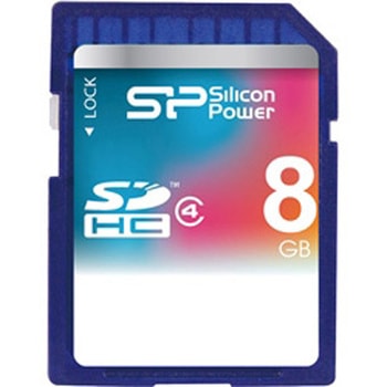 SP008GBSDH004V10 SDHCメモリーカード 8GB (Class4) 5年保証 1台 シリコンパワー(Silicon Power) 【通販モノタロウ】