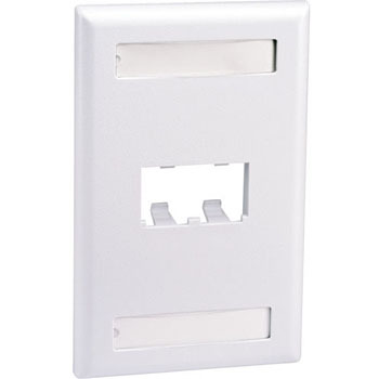 CFPL2WHY 2ポート用フェースプレート 1個 PANDUIT(パンドウイット) 【通販モノタロウ】