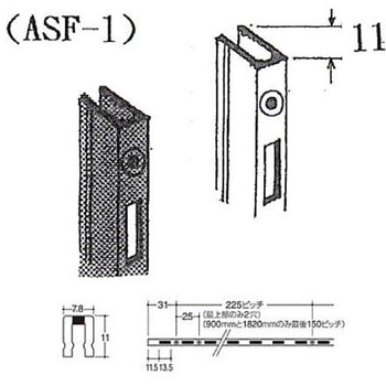 ASF-1 チャンネルサポート 1本 ROYAL(ロイヤル) 【通販モノタロウ】