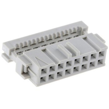 1-215882-6 TE Connectivity IDCコネクタ 2.54mmピッチ 16極 2列 メス， AMP-LATCHシリーズ ...