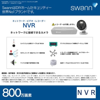 SONHD-875WLB-JP Swann セキュリティカメラ NVRレコーダー用 4K SONHD-875WLB-JP Swann セキュリティカメラ NVRレコーダー用 4K