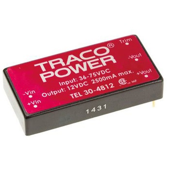 TEL 30-4812 TRACOPOWER DC-DCコンバータ Vout：12V dc 36 → 75 V dc， 30W， TEL 30-4812 1セット(10個) TRACO ...