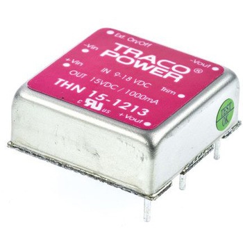 THN 15-1213 TRACOPOWER DC-DCコンバータ Vout：15V dc 9 → 18 V dc， 15W， THN 15-1213 1セット(10個) TRACO ...