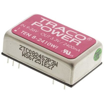 TEN 8-2410WI TRACOPOWER DC-DCコンバータ Vout：3.3V dc 9 → 36 V dc， 8W， TEN 8-2410WI 1セット(10個) TRACO ...