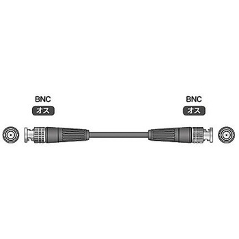 BNC-BNC-3C5M ビデオ用同軸ケーブル 3C-2V 5m 1個 イメージニクス 【通販モノタロウ】