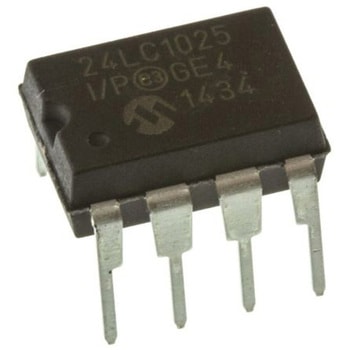 24LC1025-I/P マイクロチップ， シリアルEEPROM 1Mbit シリアル-I2C AEC-Q100 1セット(100個) MICROCHIP 【通販モノタロウ】