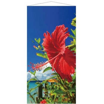 35-32-4-1 タペストリー ハイビスカスアップ 90×180cm 1セット アズワン 【通販モノタロウ】
