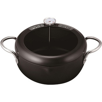 RB-2766 揚げづつみ温度計付両手天ぷら鍋 22cm 1個 和平フレイズ 【通販モノタロウ】