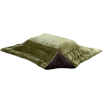 AKF-2024(OL/BR) リバーシブル こたつ布団 長方形 120×80用 フランネル調 1枚 YAMAZEN(山善) 【通販モノタロウ】