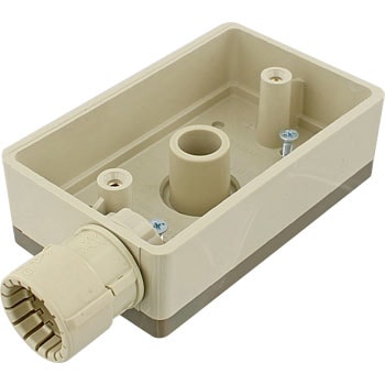 外かべボックス(コネクタ付)(ケーブル配線用防雨型露出スイッチボックス) 未来工業 スイッチボックス 【通販モノタロウ】 SBR-B14FT～