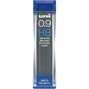 U09202ND-HB ユニシャープ芯ナノダイヤ 0.9mm 1個(36本) uni(三菱鉛筆) 【通販モノタロウ】