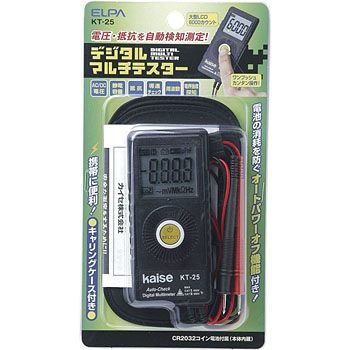 KT-25 デジタルマルチテスタ 1個 ELPA 【通販モノタロウ】