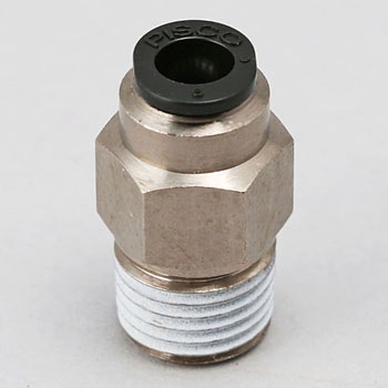 PSC6-02M ストップフィッティング ストレート ピスコ(PISCO) 空気 R チューブ外径6mm 1個 PSC6-02M - 【通販モノタロウ】