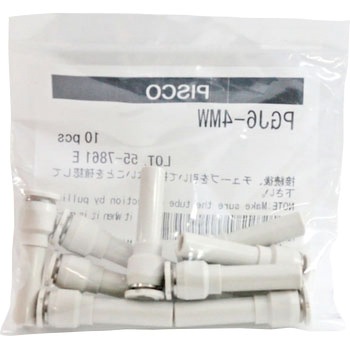 PGJ6-4MW ミニタイプ レデューサー 1袋(10個) ピスコ(PISCO) 【通販モノタロウ】