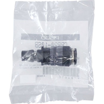 CPP20-10SB ライトカップリングプラグ ストレートサイレンサ内蔵型タイプ ピスコ(PISCO) 20シリーズ 空気 消音器付 チューブ外径10mm 1個 CPP20-10SB ...