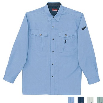 47704 清涼長袖シャツ(年間用) 自重堂 長袖シャツ オールシーズン 【通販モノタロウ】