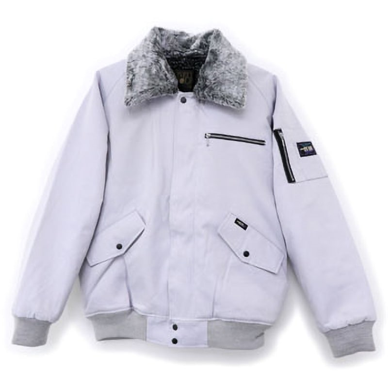 54083 防寒ジャンパー 54083 (秋冬用) クロダルマ ライトグレー色 L