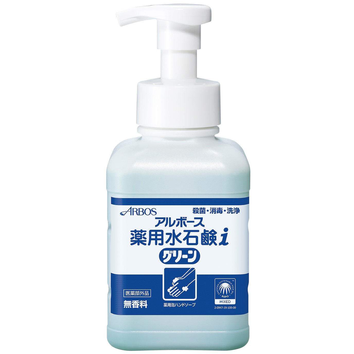 01807 アルボース薬用水石鹸iグリーン 1本(500mL) アルボース 【通販